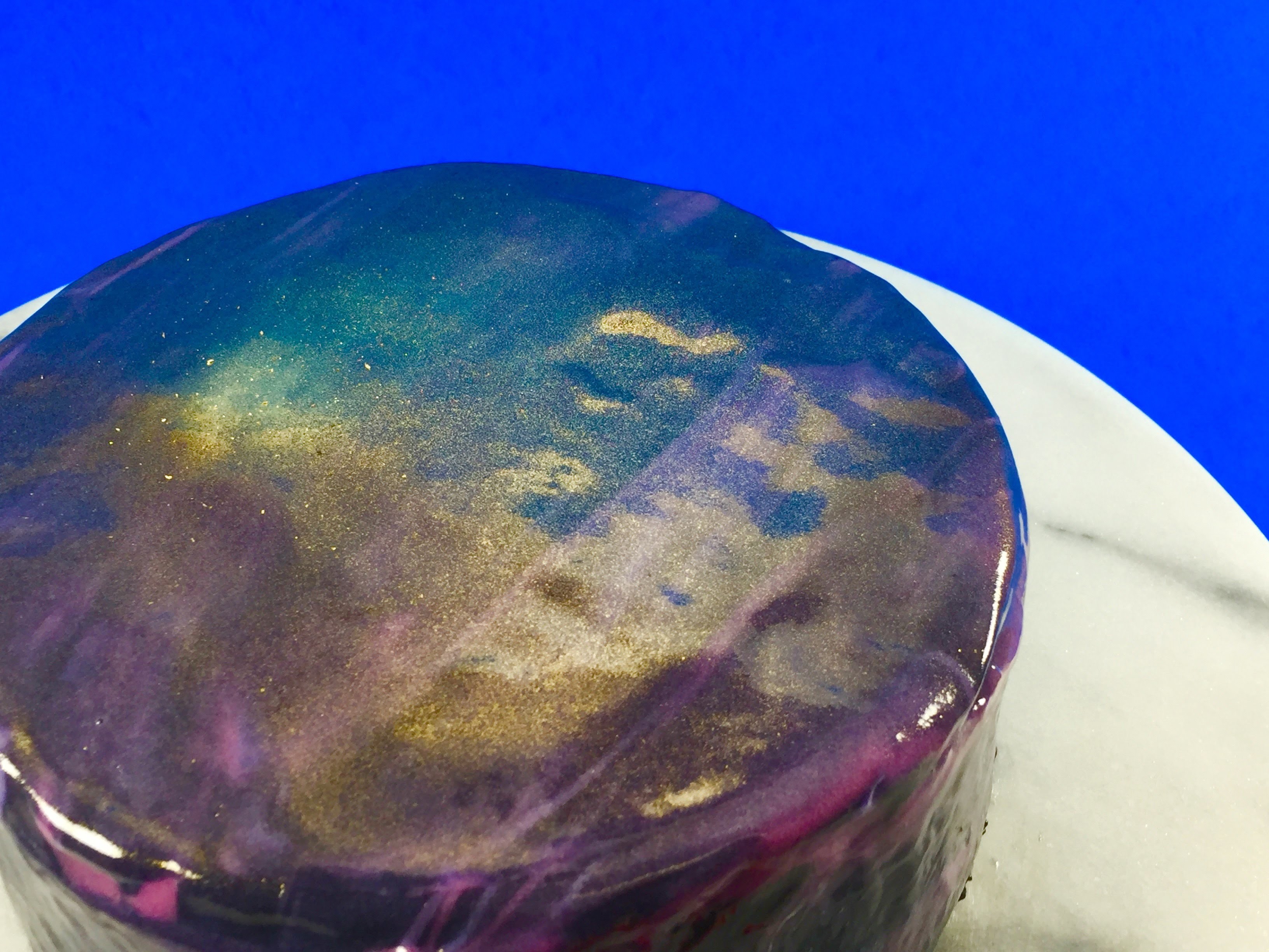 DIY How To Make Galaxy Mirror Cake 