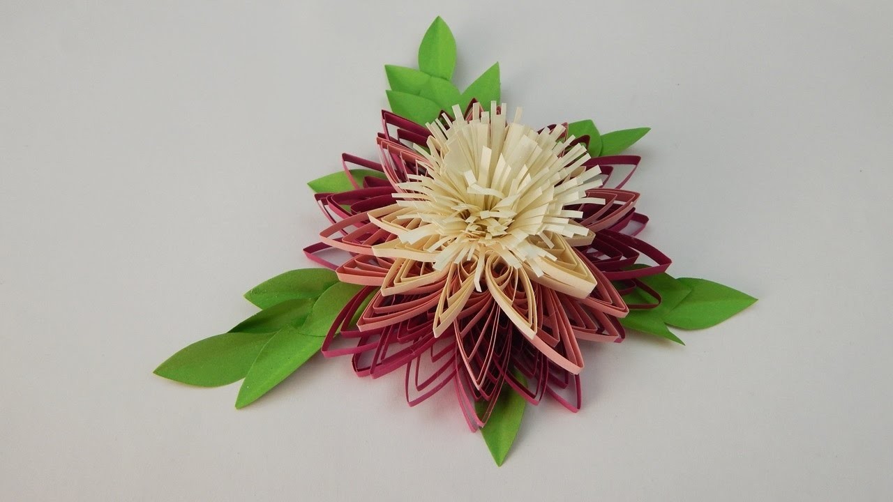 quilling-flower-table-decoration-33-diy-paper-craft-flowers