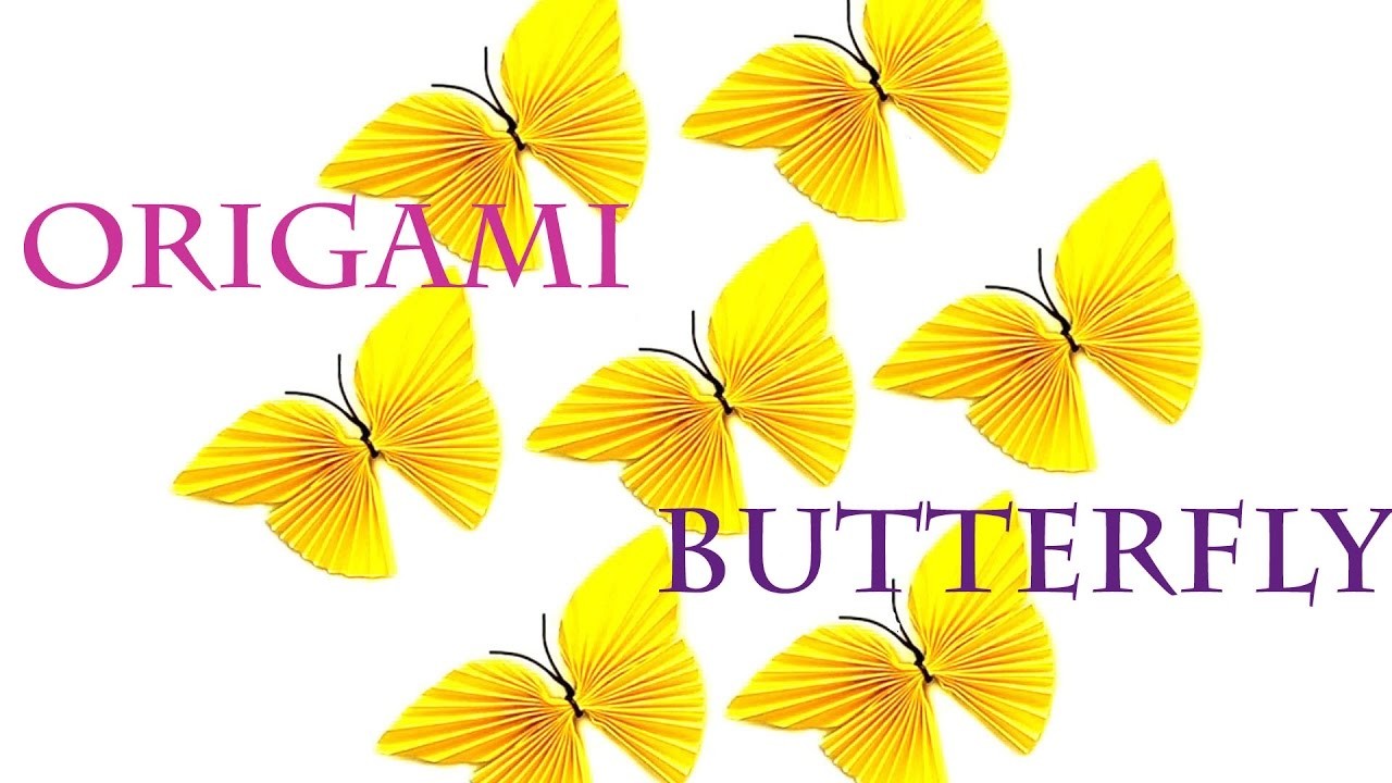 How To Make A Butterfly Made Of Paper Easily Origami Butterfly 