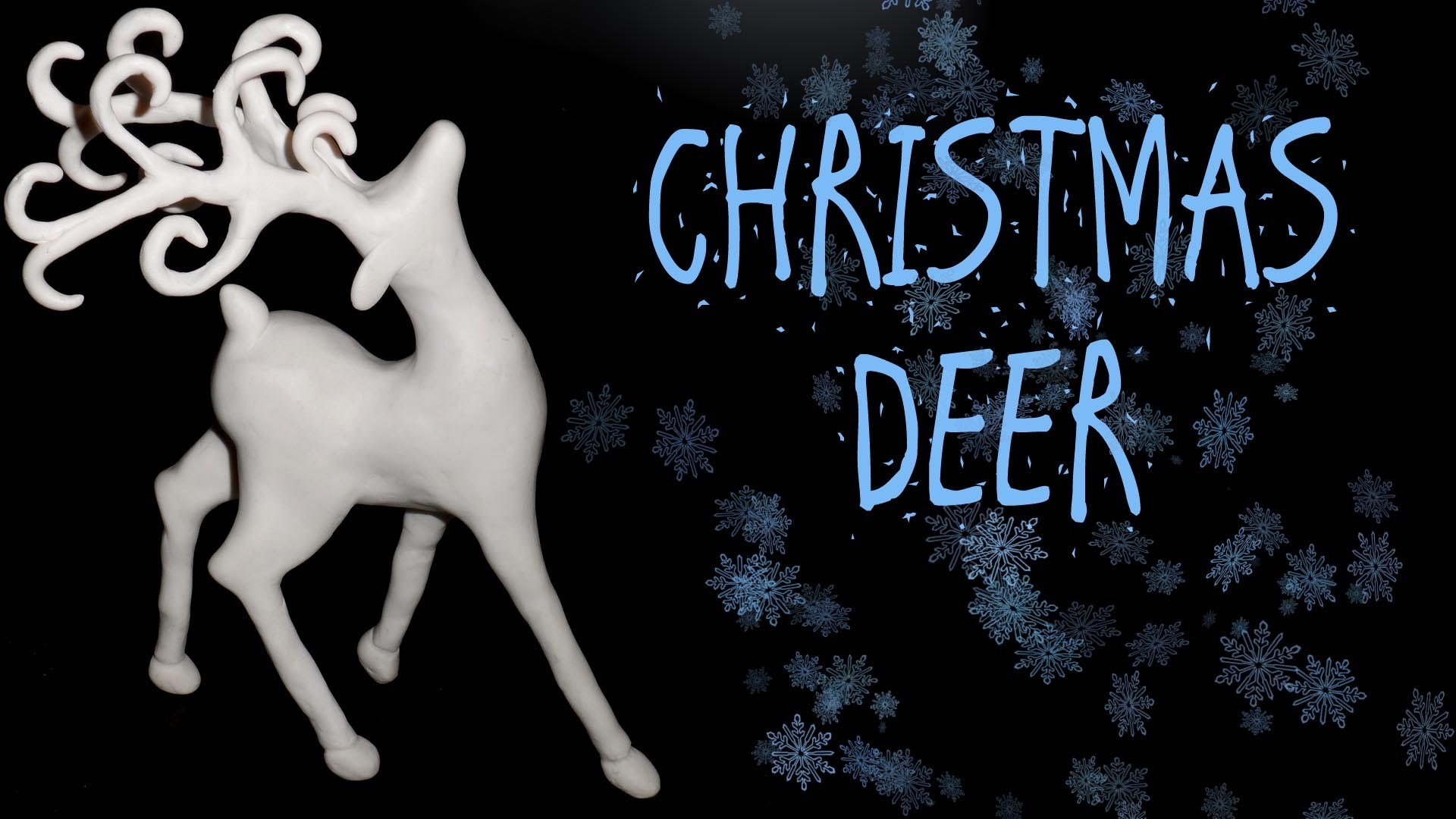 CHRISTMAS DEER POLYMER CLAY TUTORIAL