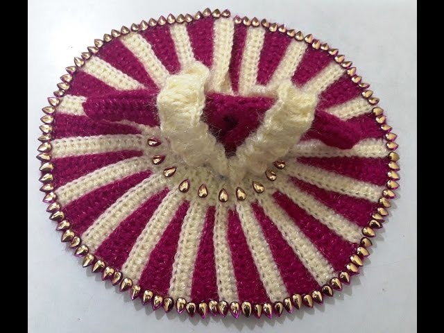 Make Two Color Vertical Crochet Dress With Inner Coat And Shoulder Strips For Bal Gopal Part 1 make-two-color-vertical-crochet-dress-with-inner-coat-and-shoulder-strips-for-bal-gopal-part-1