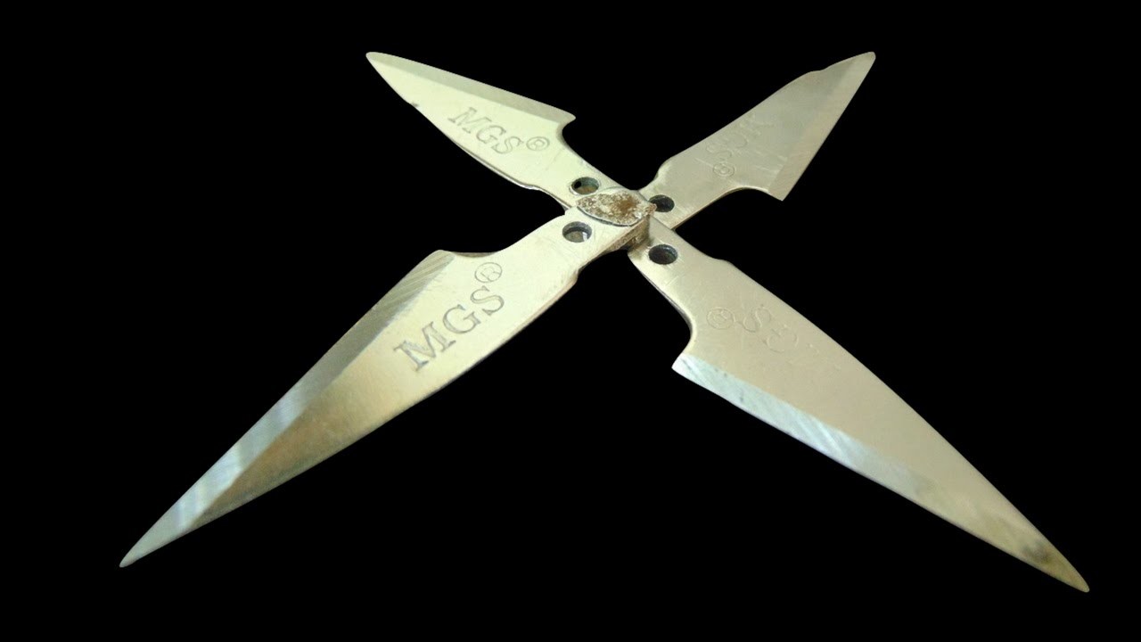 How To Make Ninja Star Shuriken From Thread Cutter DIY Weapon how-to-make-ninja-star-shuriken-from-thread-cutter-diy-weapon