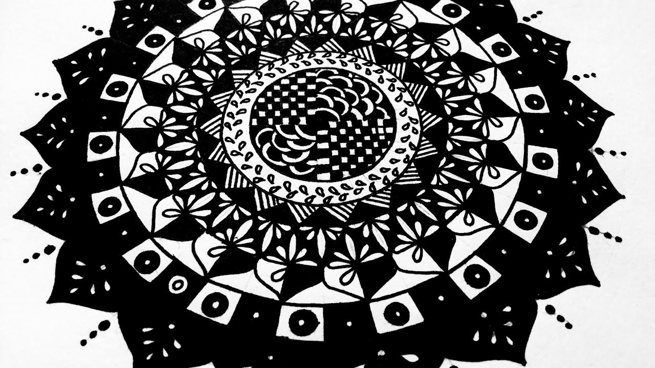 Highly Detailed Mandala Zentangle Inspired Art Step By Step highly-detailed-mandala-zentangle-inspired-art-step-by-step