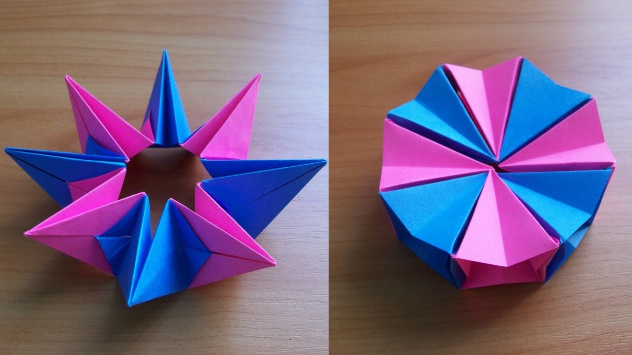 DIY How To Fold An Easy Origami Magic Circle Fireworks Fun Paper Toy Not Only For Kids