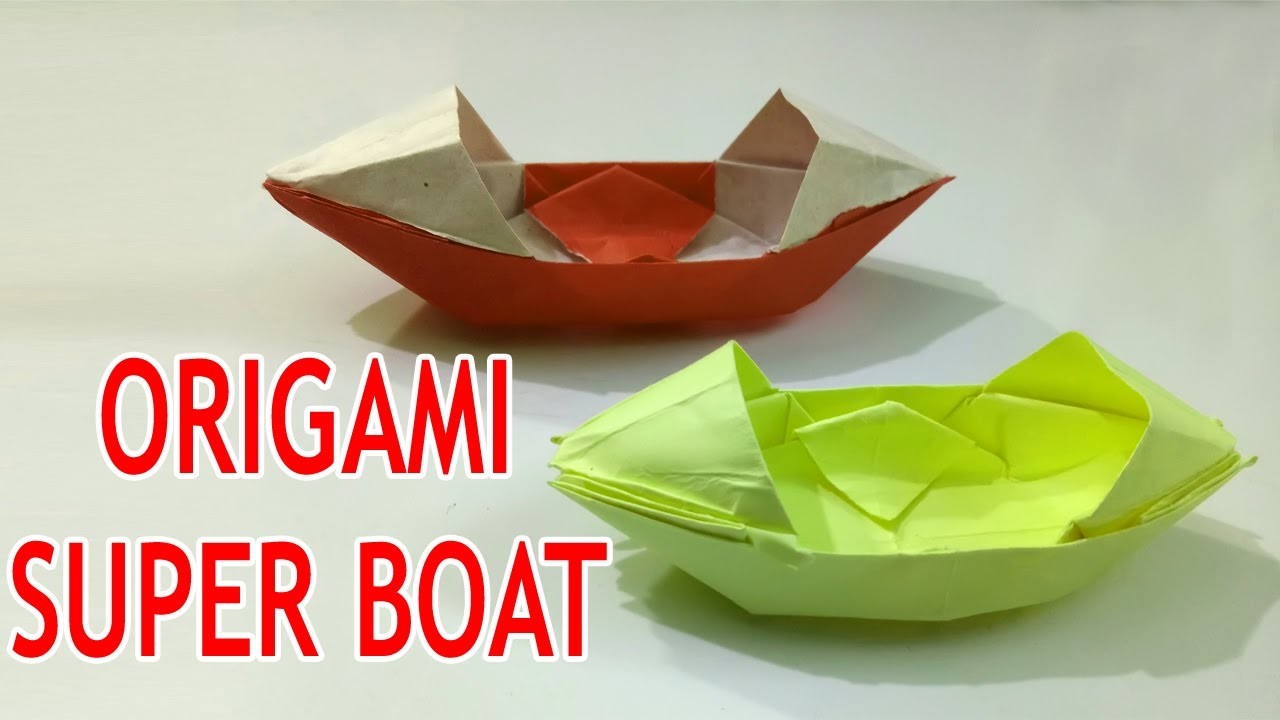 Paper Boat That Floats On Water How To Make A Easy Origami Boat That Floats Paper Boat Tutorial
