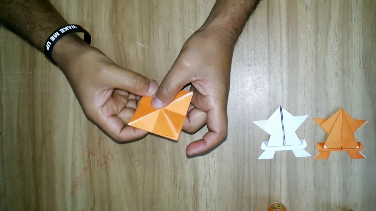 How To Make A Paper Frog That Jumps High Origami Tutorial