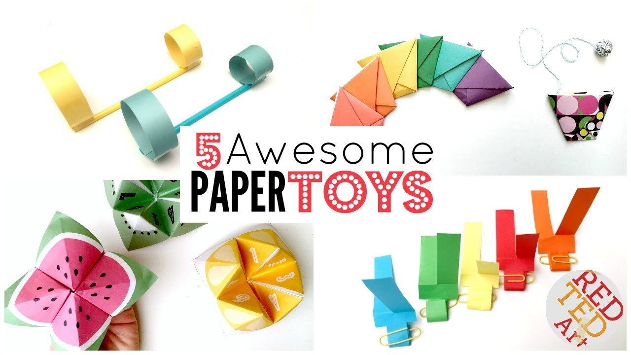 5 Paper Toy DIYs 5 Minute Crafts Things To Do When Bored