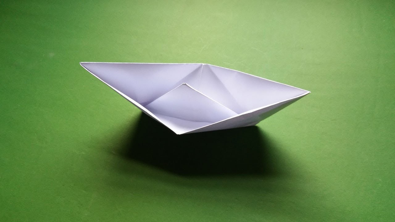 How To Make A Paper Boat That Floats In Water Easy Origami Paper Boat Step By Step Tutorial