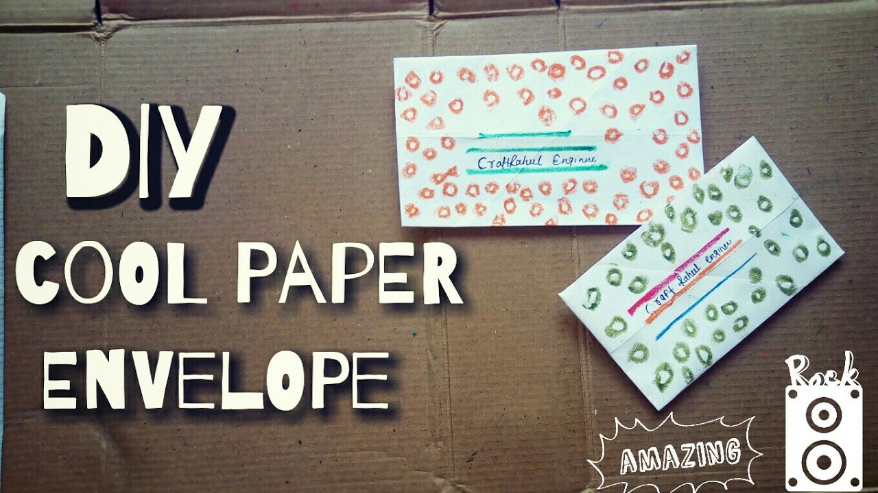 How To Make A Paper Envelope Without Glue Or Tape