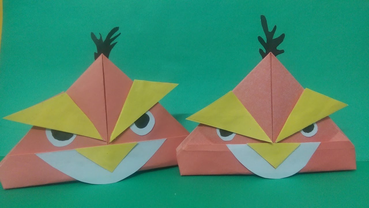 Origami How To Make Angry Bird Origami Paper Angry Bird Paper 