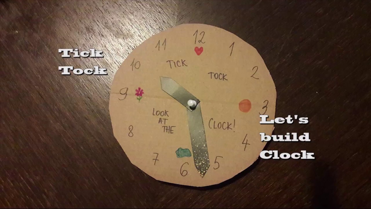How To Make Paper Clock And Learn To Tell The Time