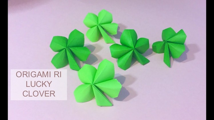 Origami Lucky Clover 