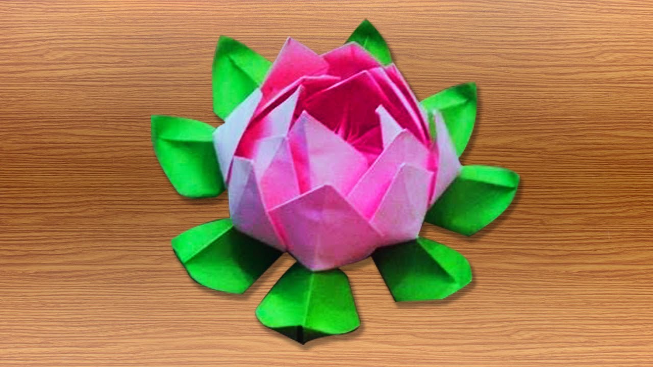 3d Origami Lotus Flower Tutorials How To Make An Origami Lotus Flower