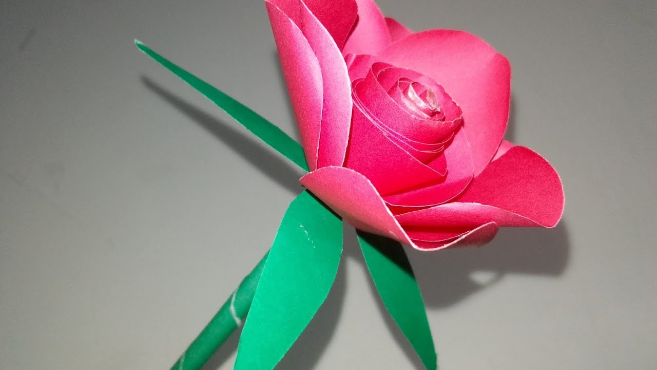 How To Make Easy Realistic Paper Rose Like Real Simple Origami Rose 