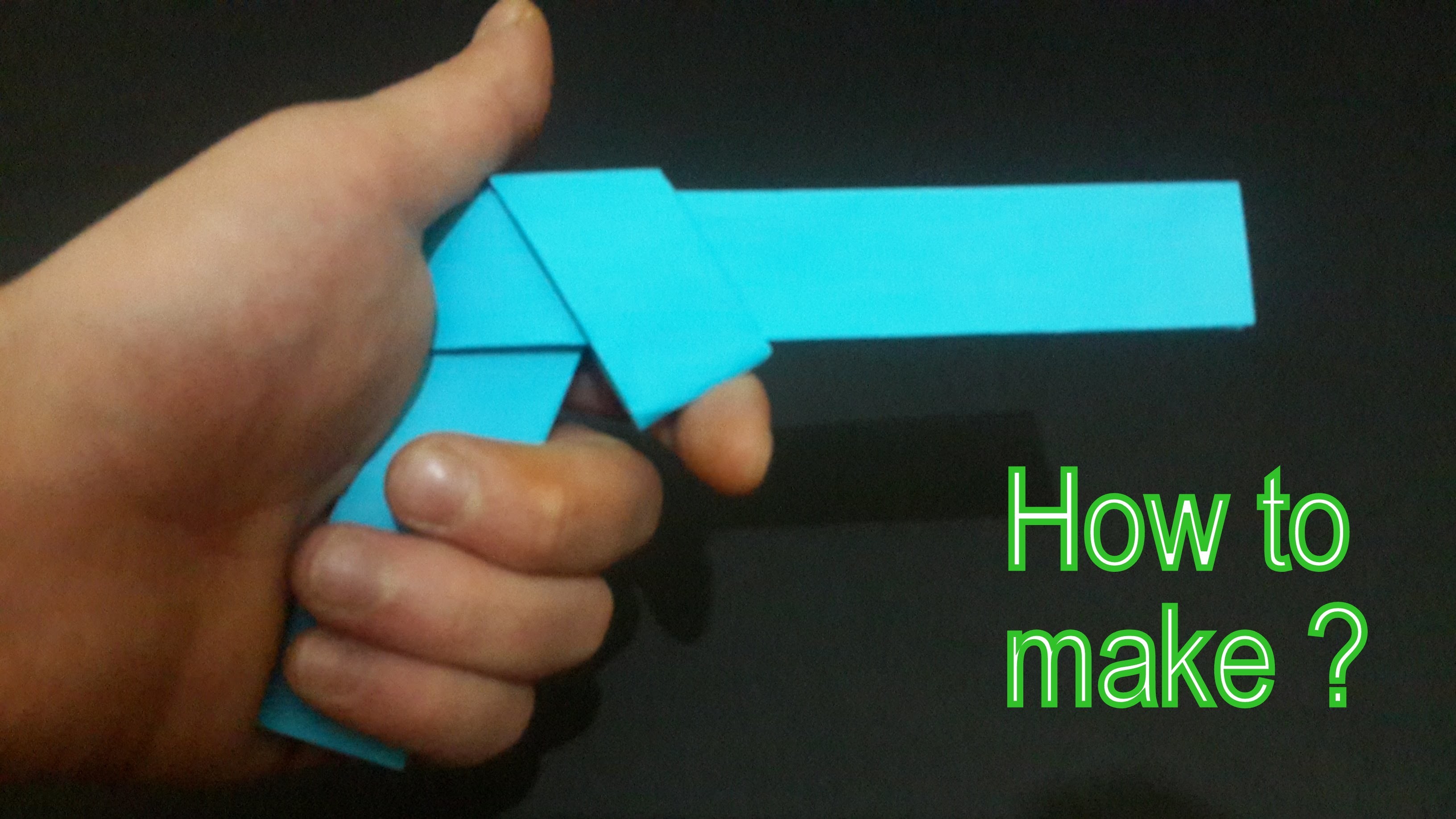 How To Make A Paper Gun Tutorial