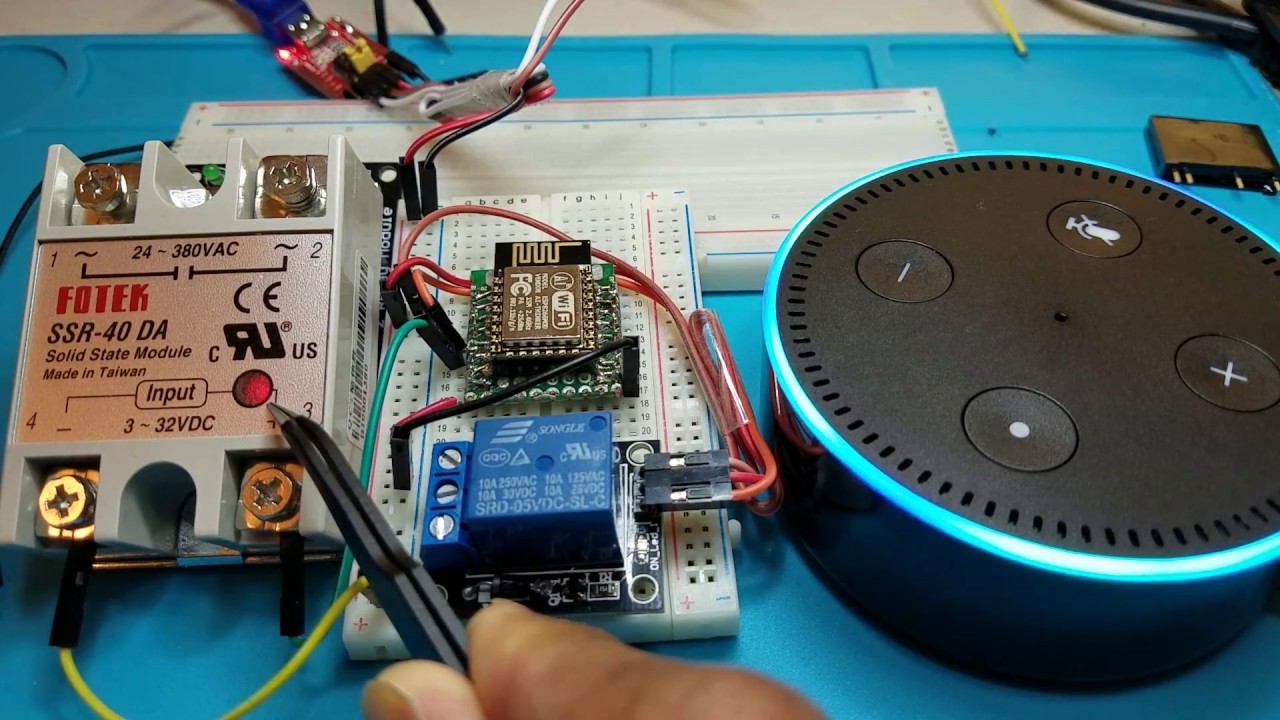 Iot Diy Home Automation With Alexa Control Multiple Devices Esp8266 Esp 12e Tutorial 4