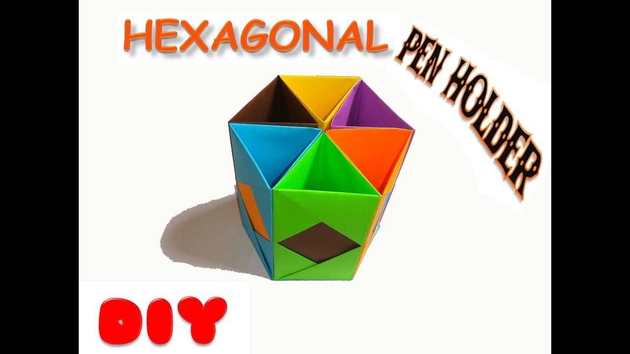 how-to-make-paper-pen-stand-origami-paper-pen-stand-best-from-waste-easy-crafts