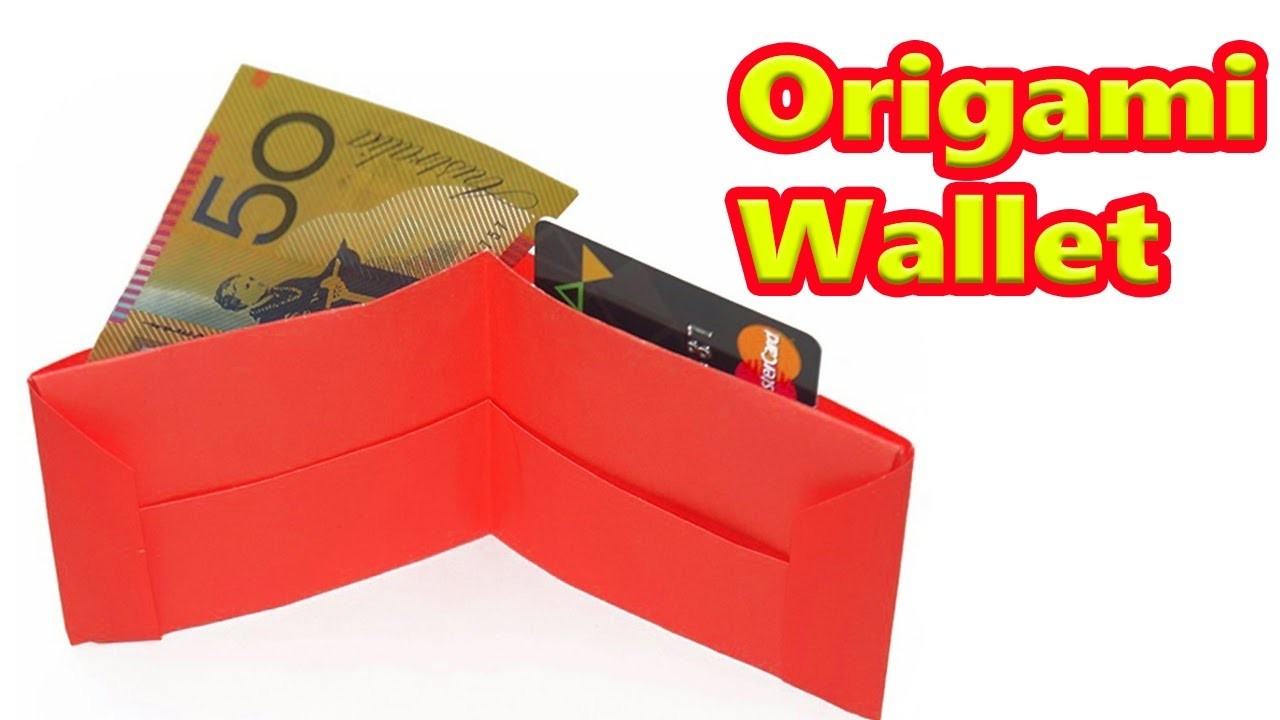 DIY How To Make A Paper Wallet Easy Paper Wallet Origami Wallet Learn Origami