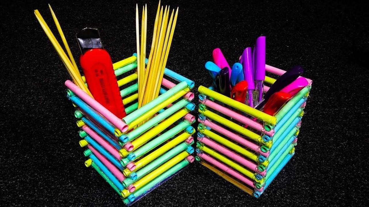 How To Make Paper Pen Holder How To Make Paper Pen Stand Easily Make Your Own Pen Display Stand