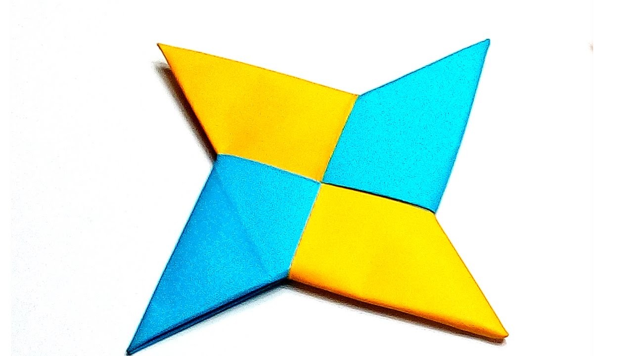 Make A Paper Ninja Star Origami Make A Paper Ninja Star EASY Make A 