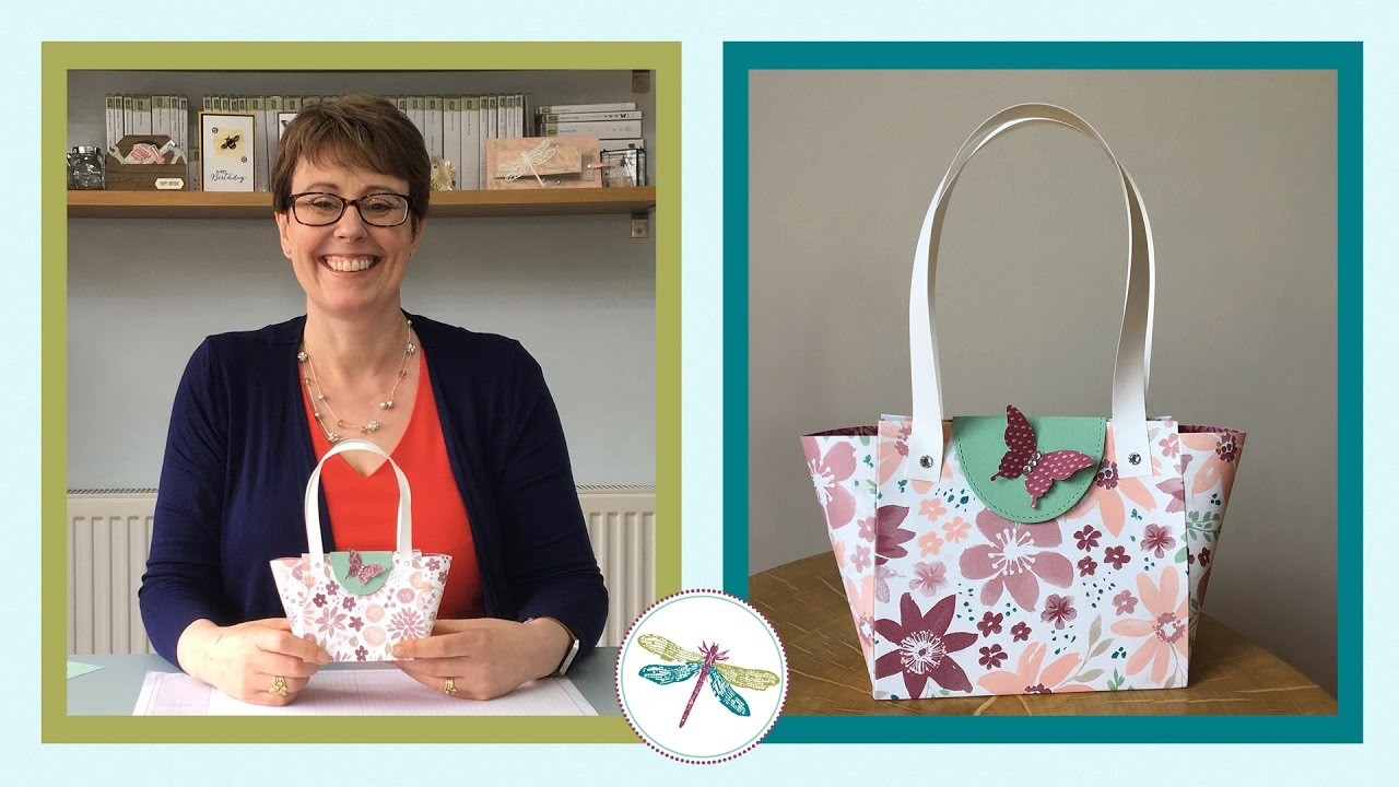 Paper Handbag Tutorial Using Stampin Up Products