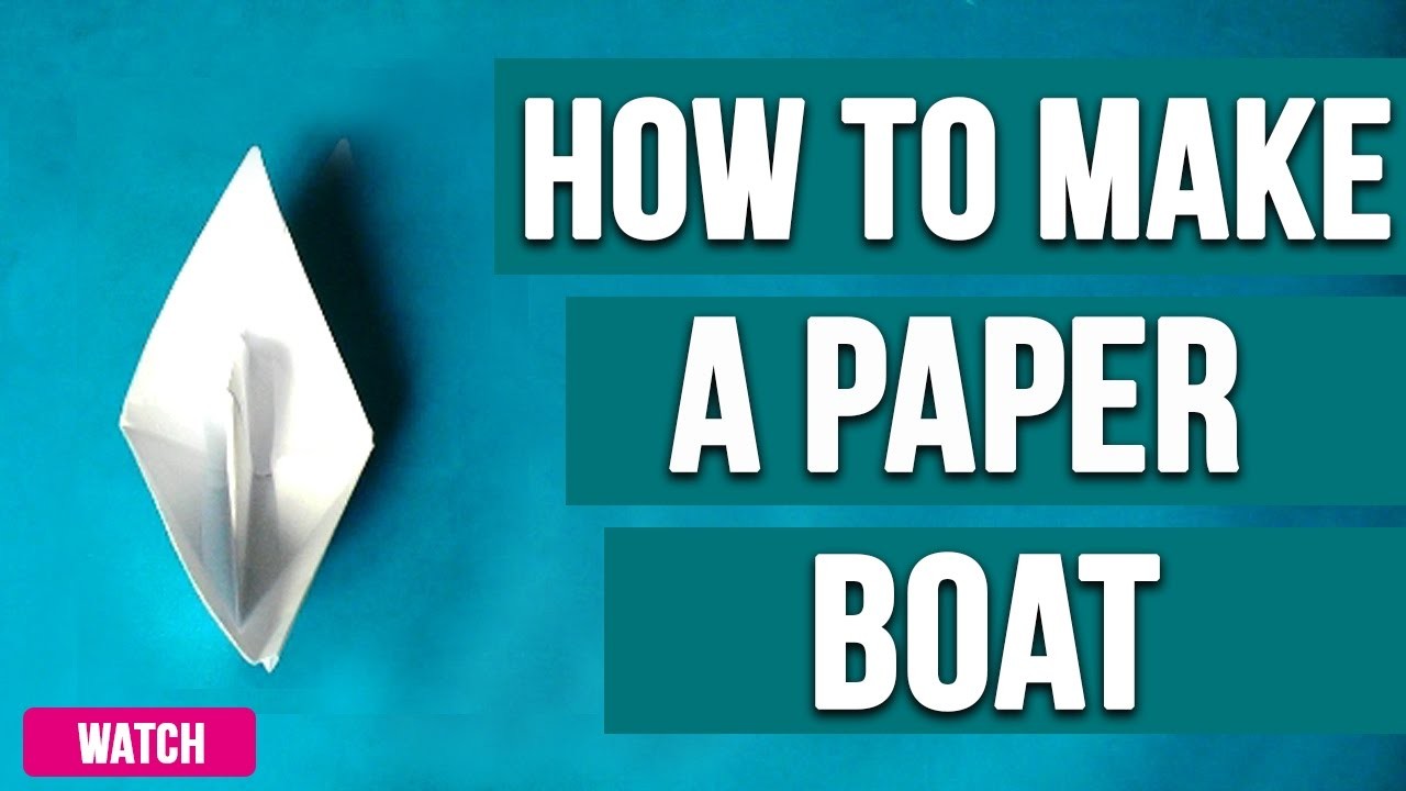 How To Make A Paper Boat Make A Origami Boat That Floats In Water For Kids