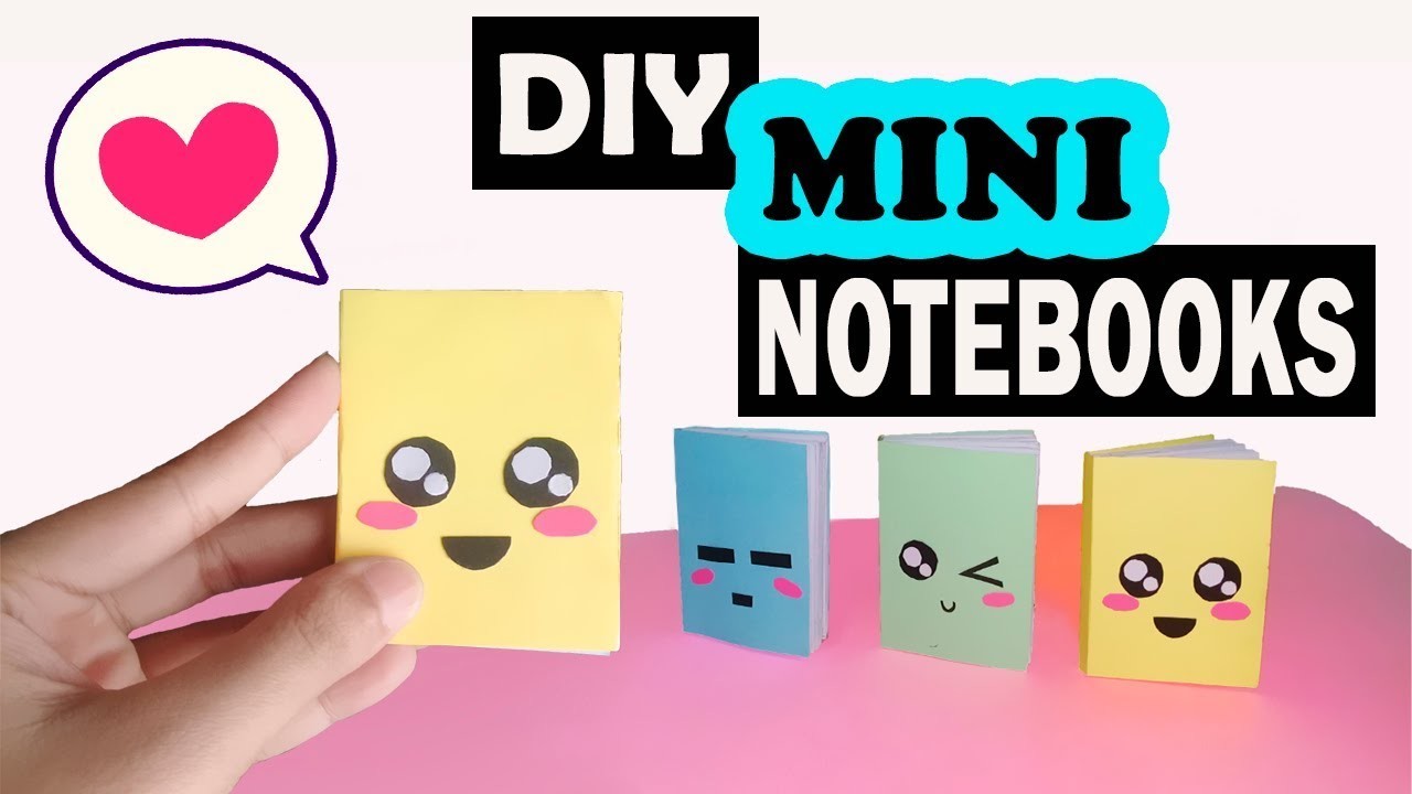 DIY MINI NOTEBOOKS How To Make Cute Mini Notebooks easy 