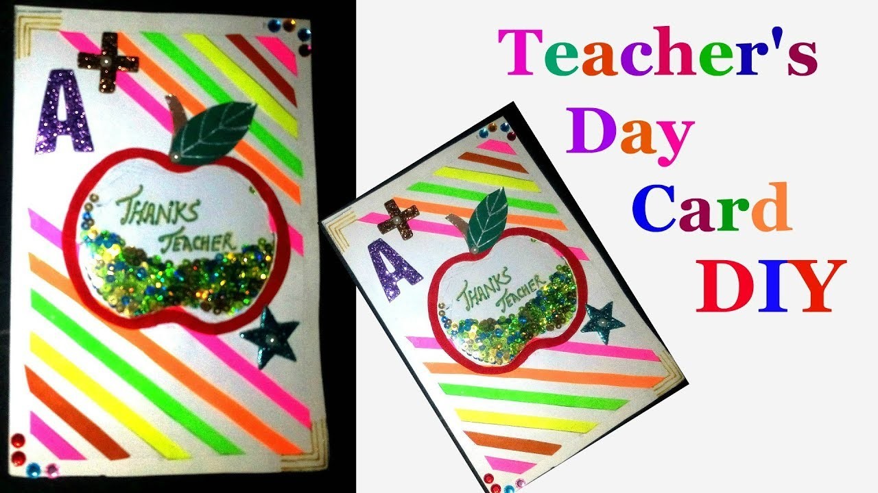 How To Make Greeting Cards For Teachers Day Step By Step DIY Teachers 