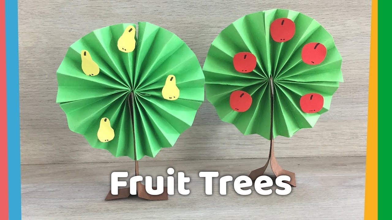 How To Make Simple Paper Tree DIY Season Crafts For Kids