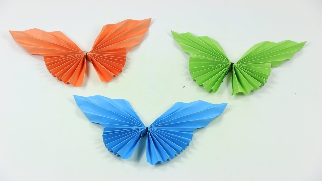 Easy Paper Butterfly Origami Cute Easy Butterfly DIY Origami For Kids 