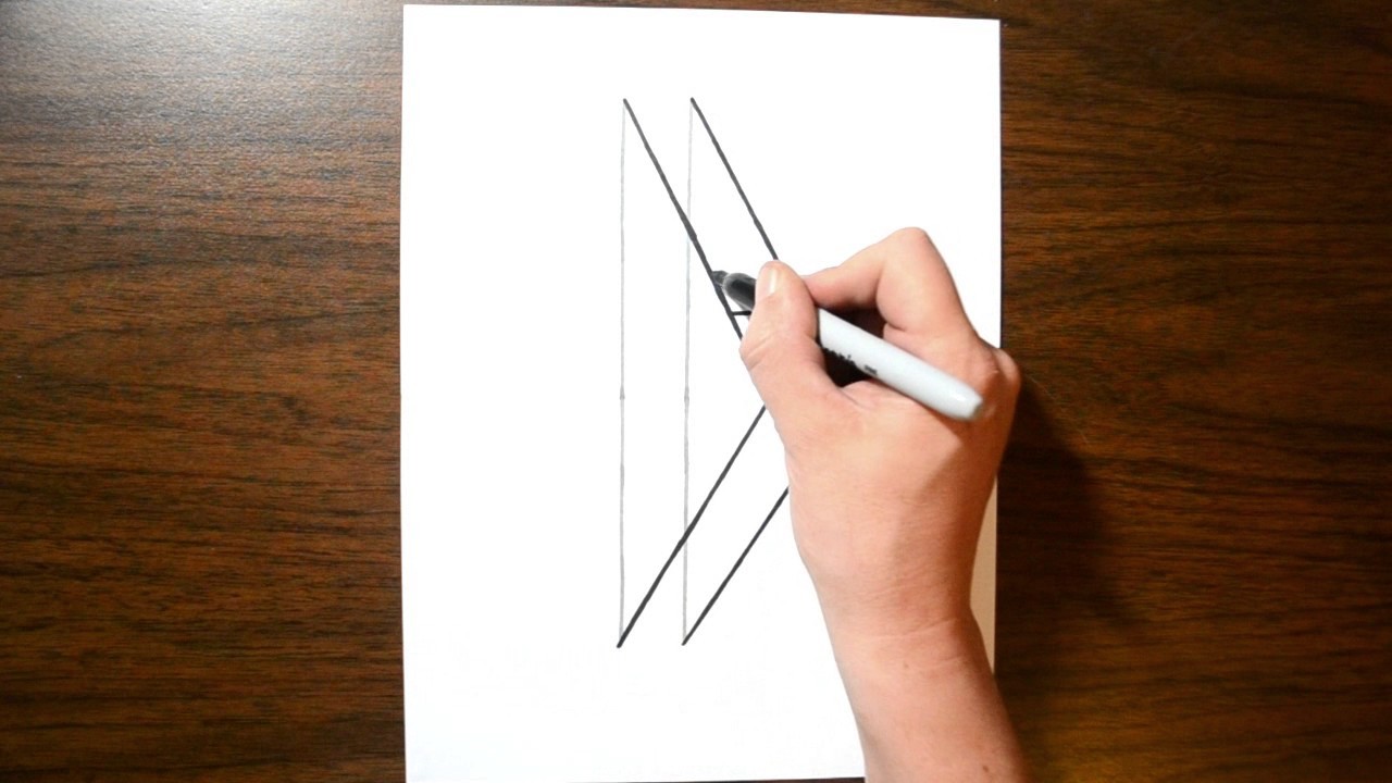 How To Draw A 3D Ladder Trick Art For Kids
