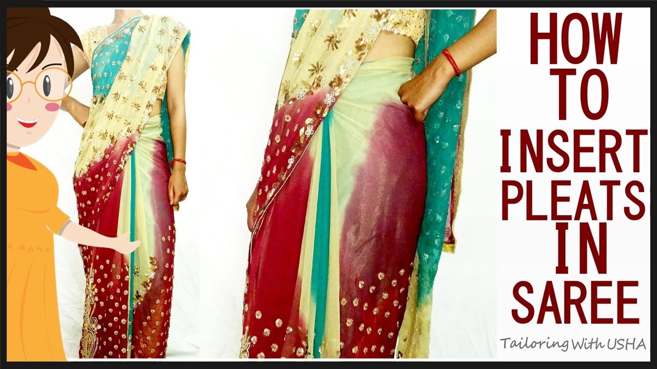 Pleats In Saree How To Insert Pleats In Saree Pleats For Saree Step