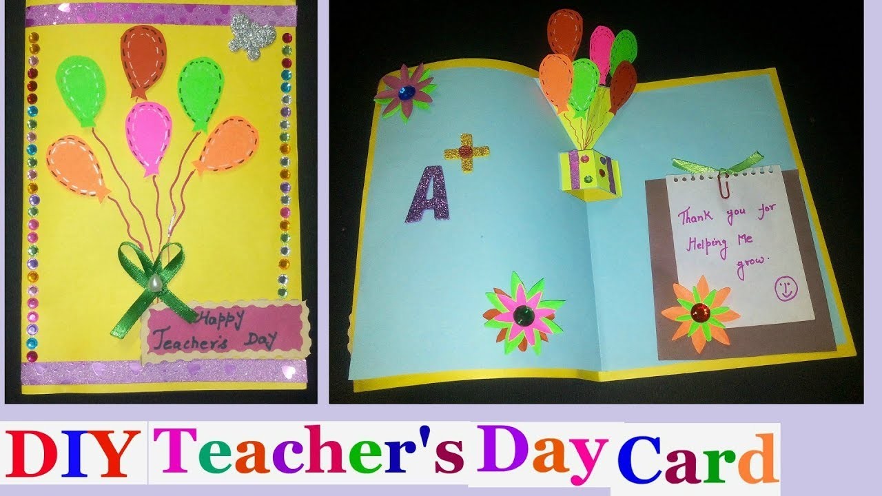 Teachers Day Pop Up Cards Teachers Day Pop Up Card Making Ideas For 