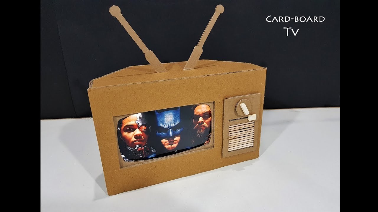 How To Make TV From Cardboard Amazing Working Cardboard Tv For Kids