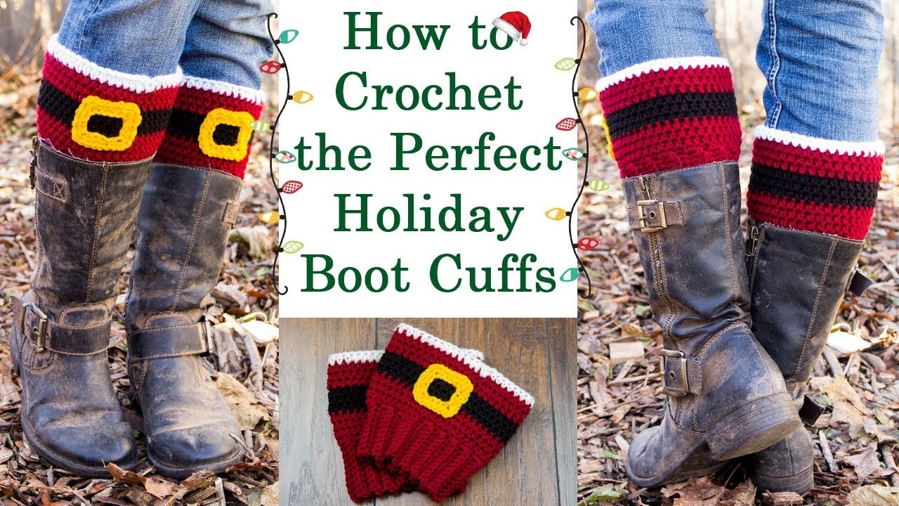 How To Crochet The Perfect Holiday Boot Cuffs how-to-crochet-the-perfect-holiday-boot-cuffs