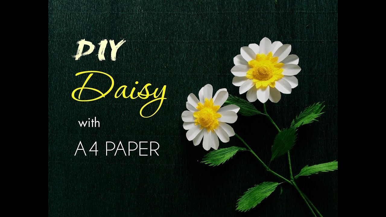 How To Make Daisy From A4 Paper HMC Art how-to-make-daisy-from-a4-paper-hmc-art