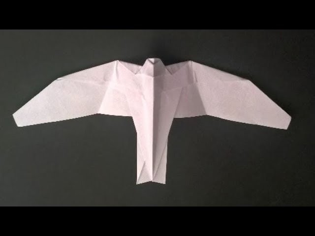 How To Make A Bird like Paper Airplane Bionic Pure Origami Model Falcon