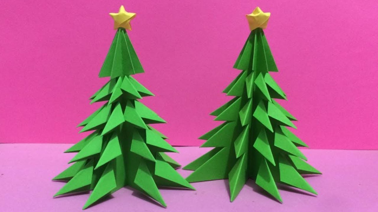 How To Make 3D Paper Christmas Tree Making Paper Xmas Tree Step By how-to-make-3d-paper-christmas-tree-making-paper-xmas-tree-step-by