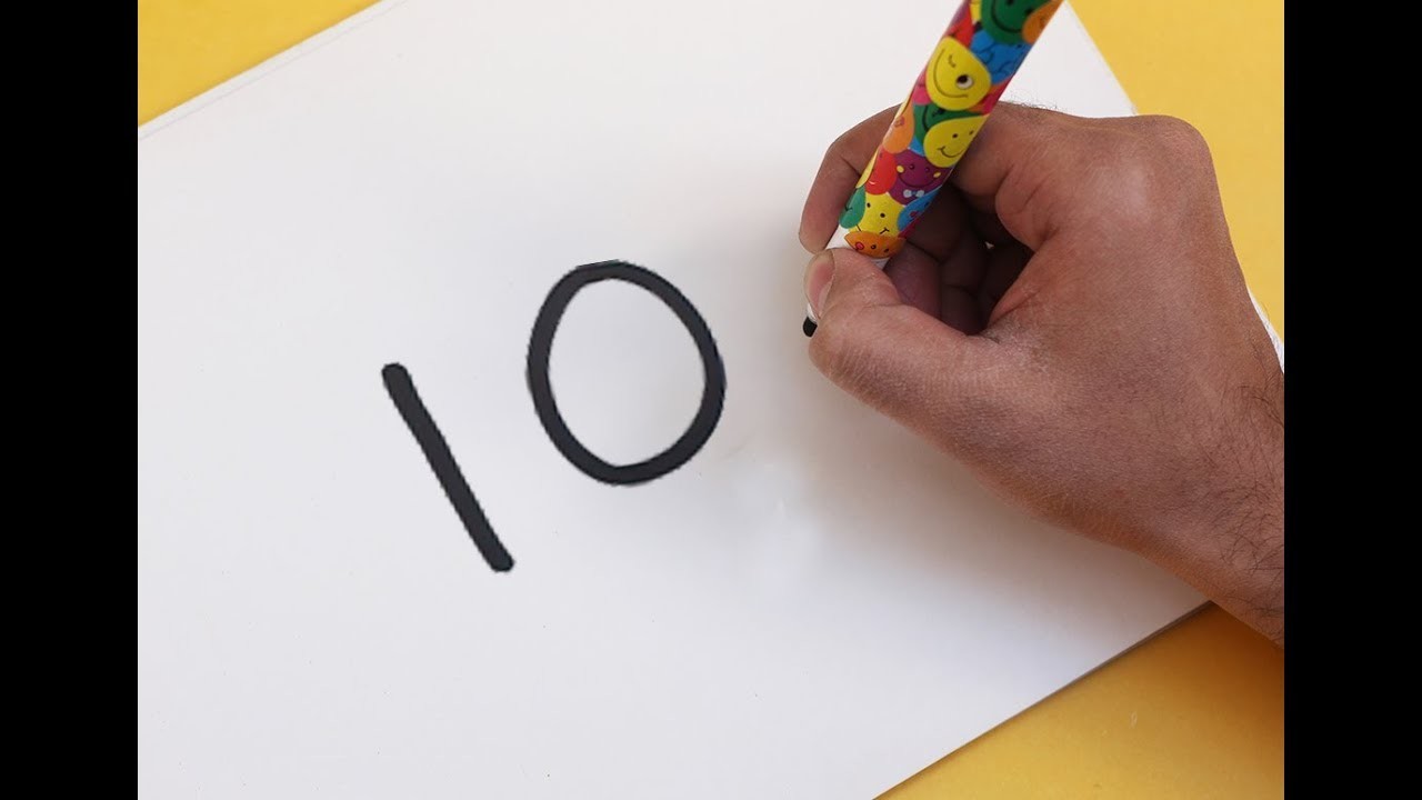 How to turn Number 10 into a Cartoon Christmas ORNAMENT ! Fun with ... How to turn Number 10 into a Cartoon Christmas ORNAMENT ! Fun with ...