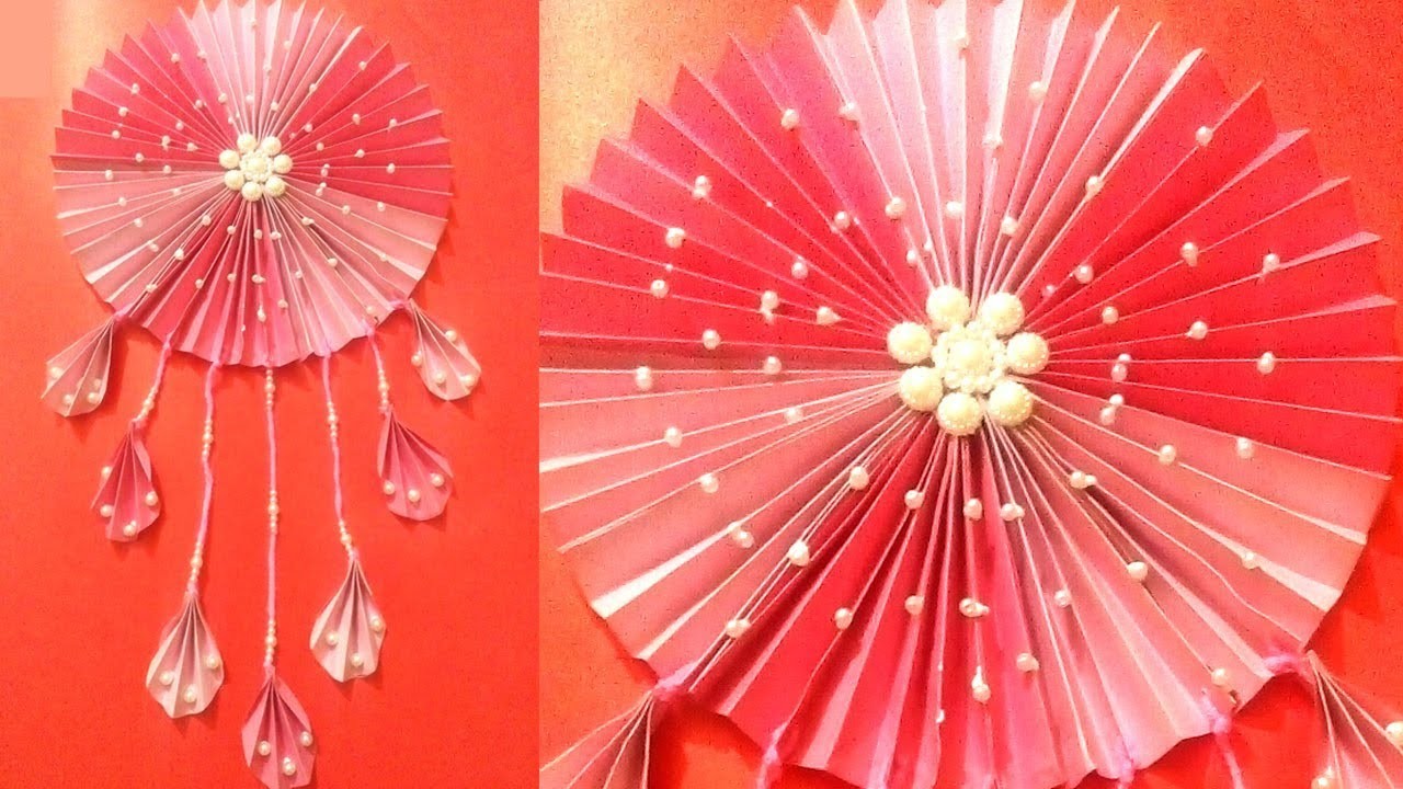Make Color Paper Wall Hanging Colorpaper Craft Ideas Quill Paper