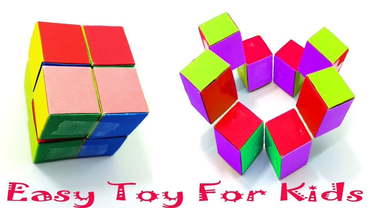 How To Make Origami 3d Cube Very Easy Kids Can Do Simple Best 