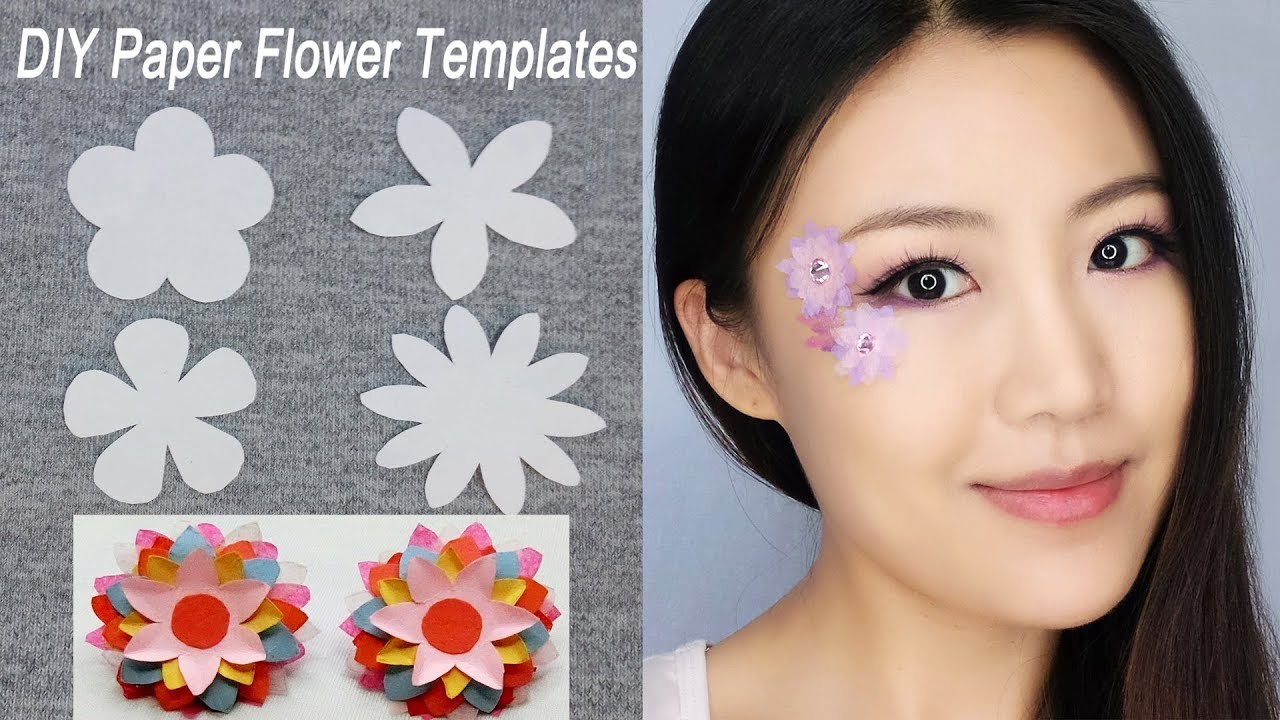 how-to-draw-flowers-and-make-paper-flower-templates-for-paper-jewelry-and-accessories