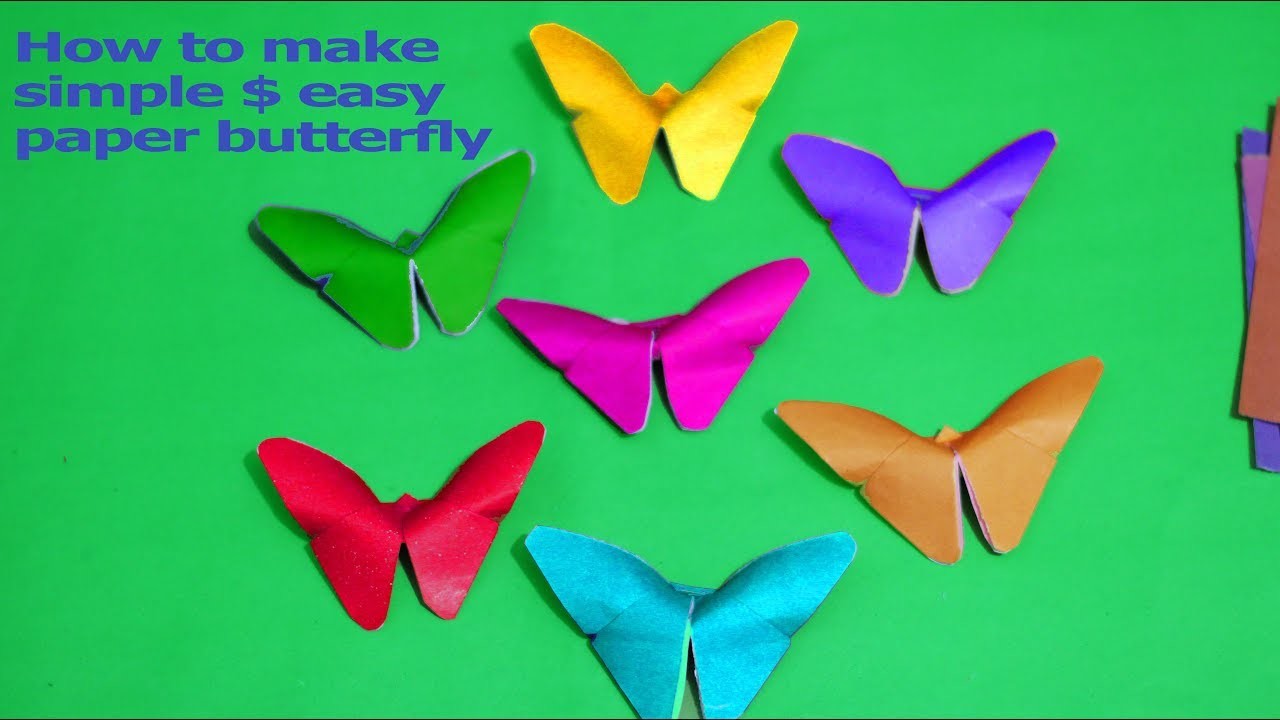 How To Make Paper Butterfly With Color Paper Making Paper Butterfly how-to-make-paper-butterfly-with-color-paper-making-paper-butterfly