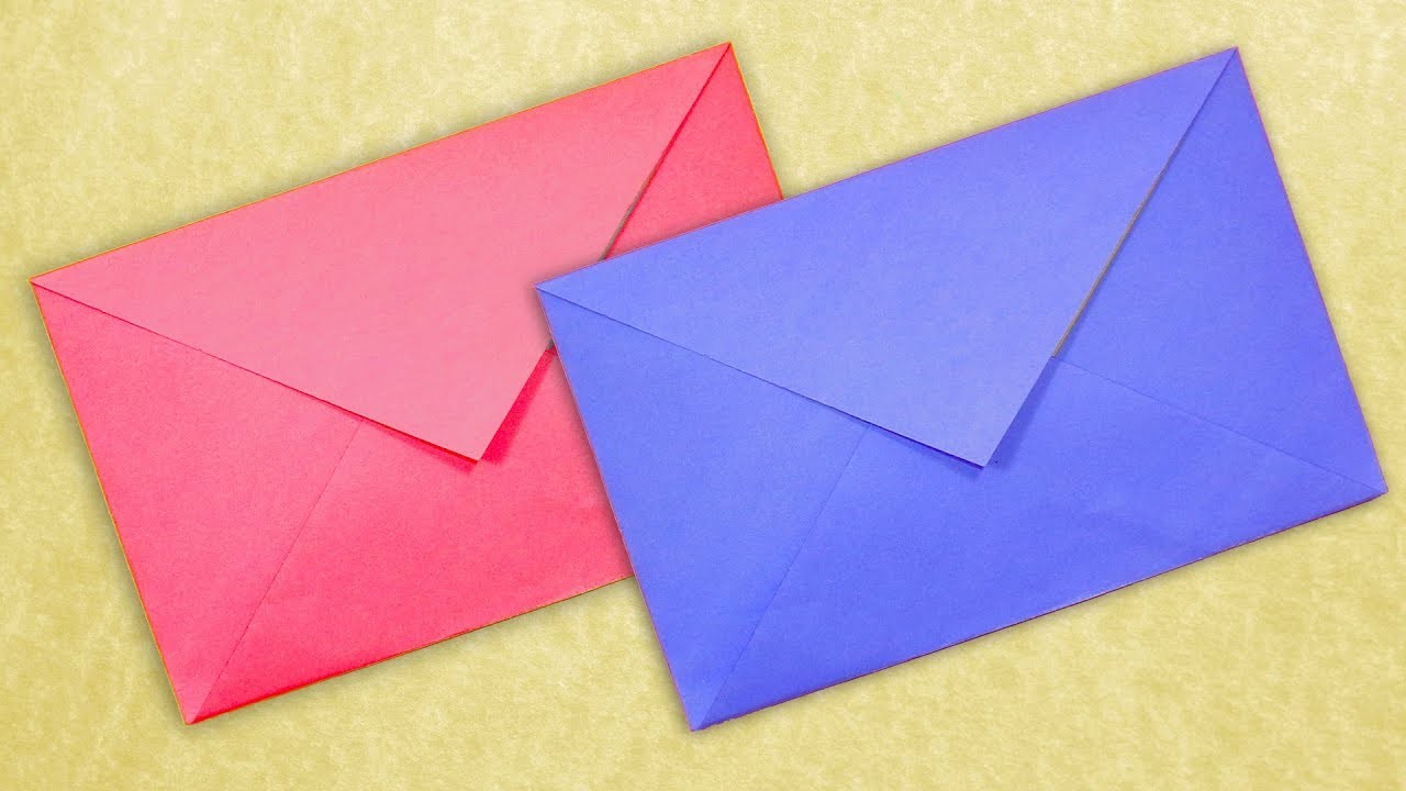 Paper Envelope Without Glue How To Make An Envelope DIY Easy Origami 