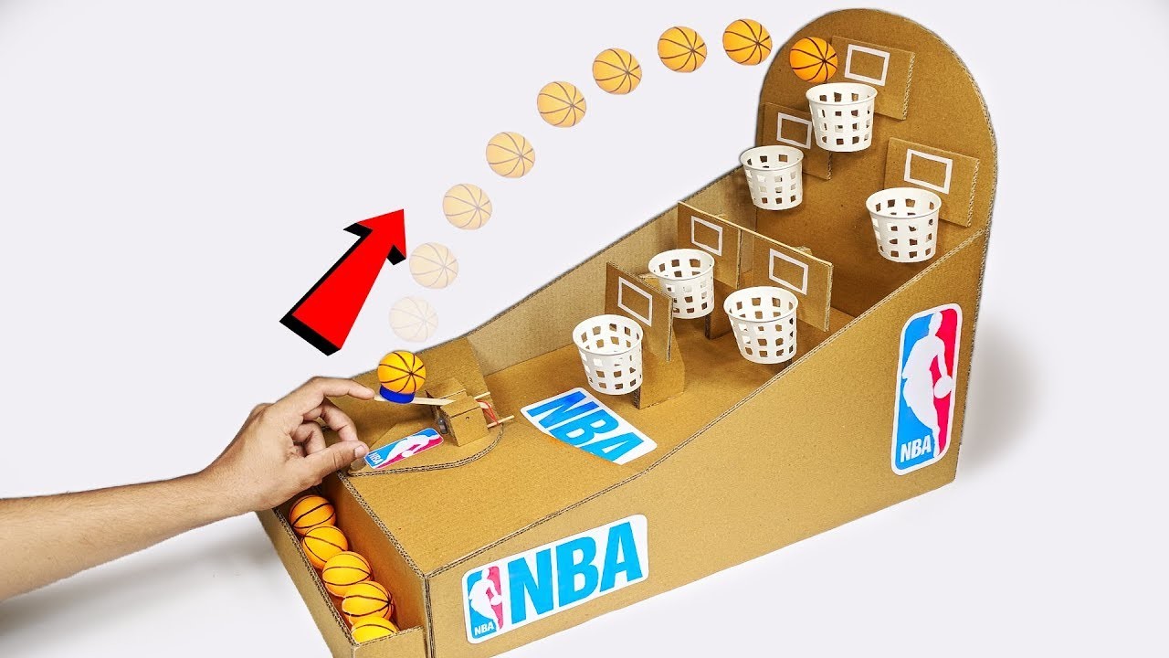 How To Make NBA Basketball Board Game From Cardboard DIY At Home