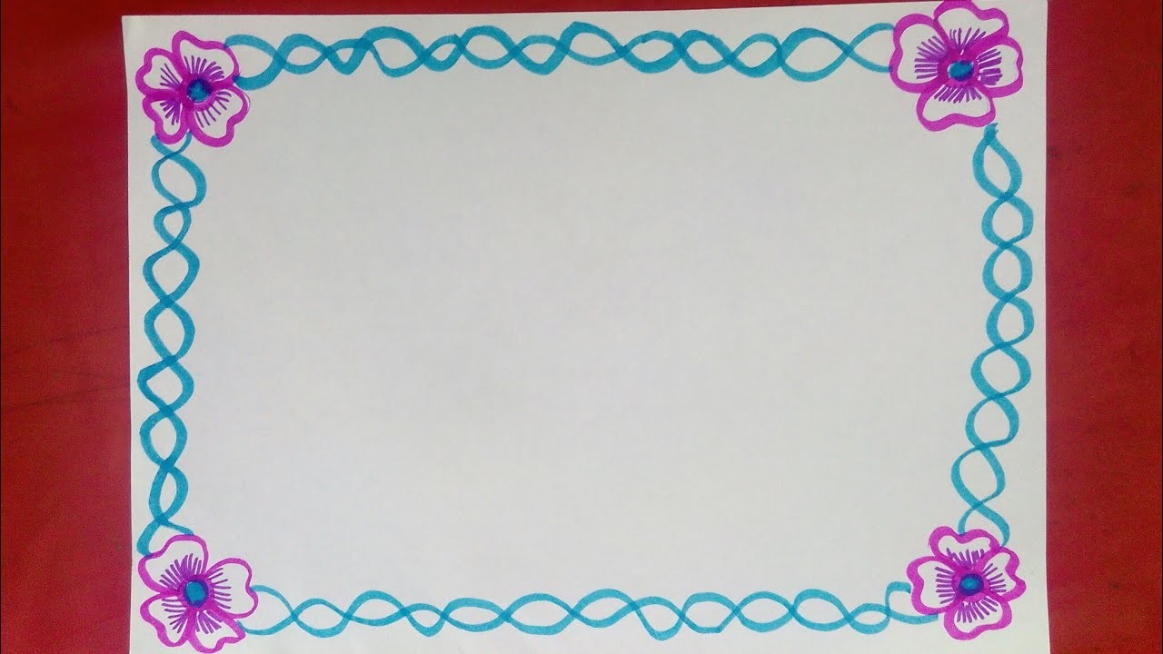Simple Border Design To Draw On Paper Simple Border Designs For 