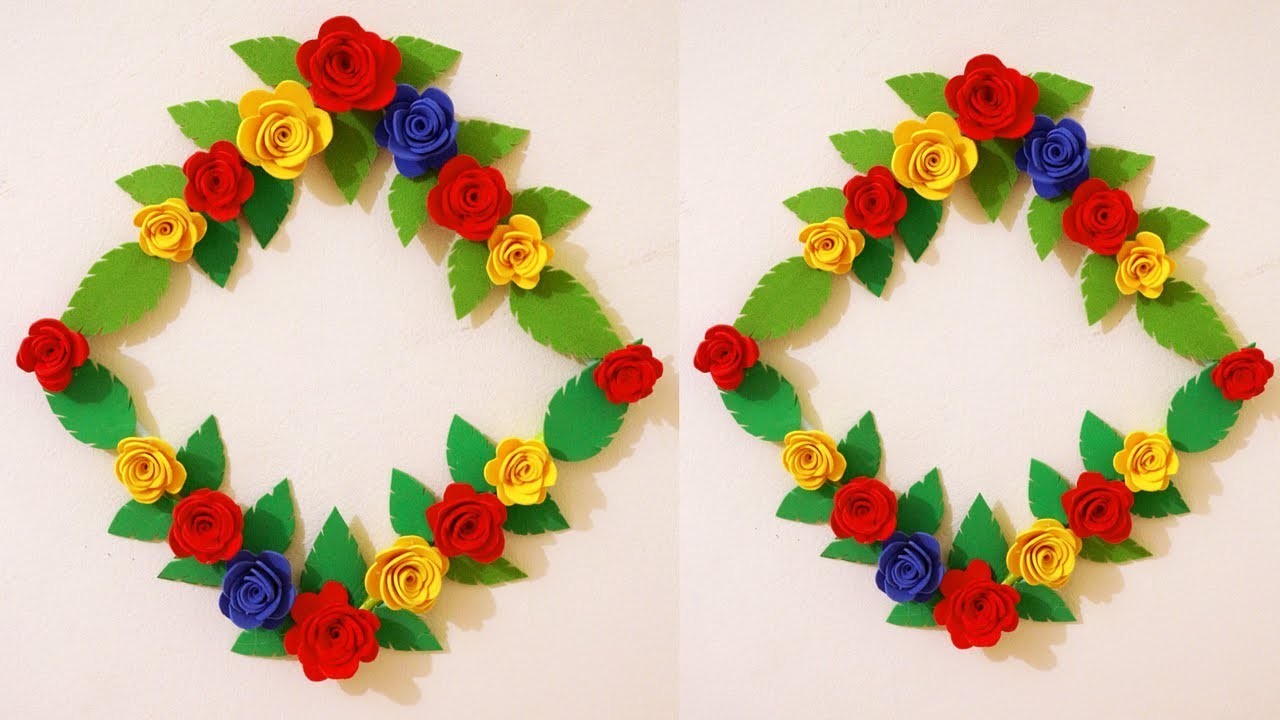 Paper Rose Wall Hanging DIY Paper Flower Wall Hanging How To Make Paper Flower Wall Hanging paper-rose-wall-hanging-diy-paper-flower-wall-hanging-how-to-make-paper-flower-wall-hanging