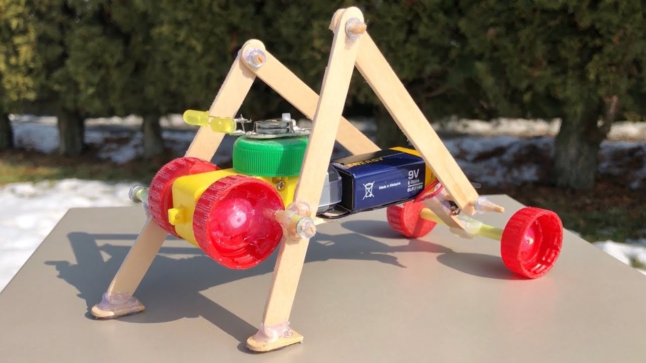 how-to-make-amazing-diy-robot-walking-robot