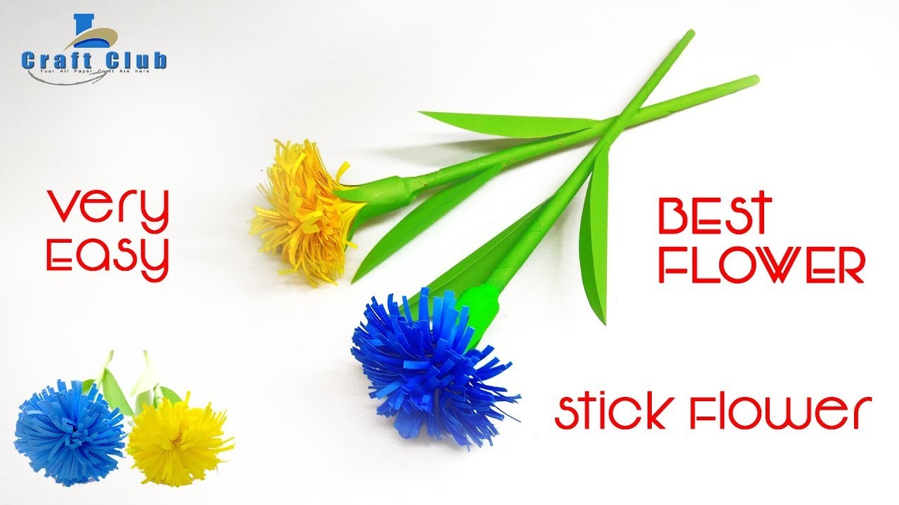 How To Make Marigold Paper Flower For Beginner Easy Way To Make Paper 