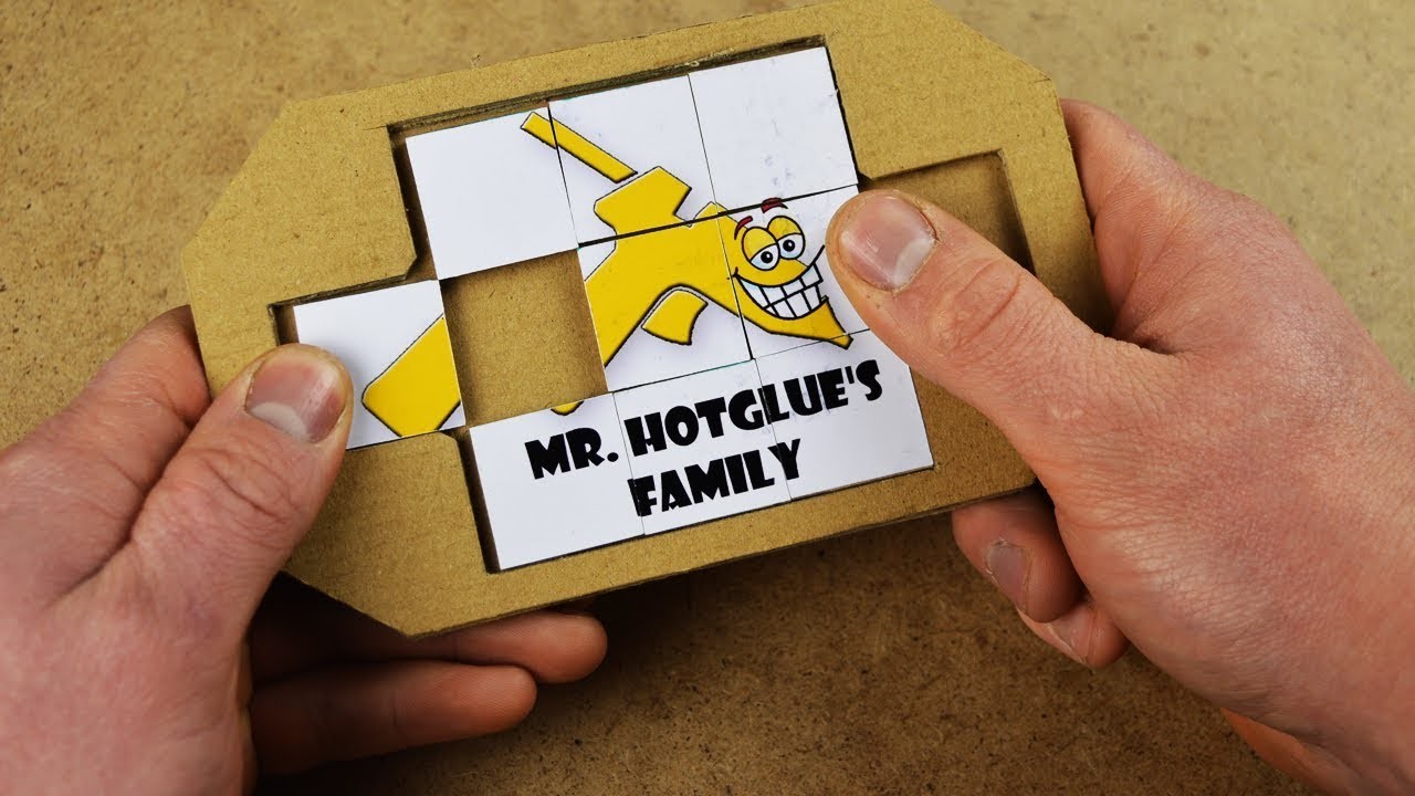 How To Make Simple Puzzle From Cardboard